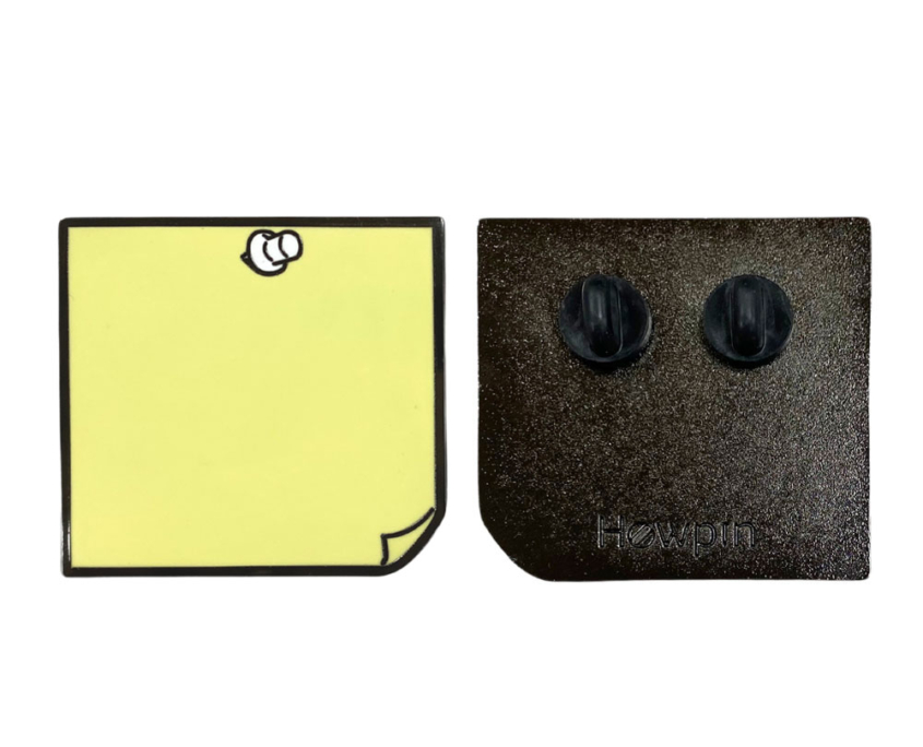 Wholesale Writable Memo Enamel Pin | Dry Erase Pin | Whiteboard Pin
