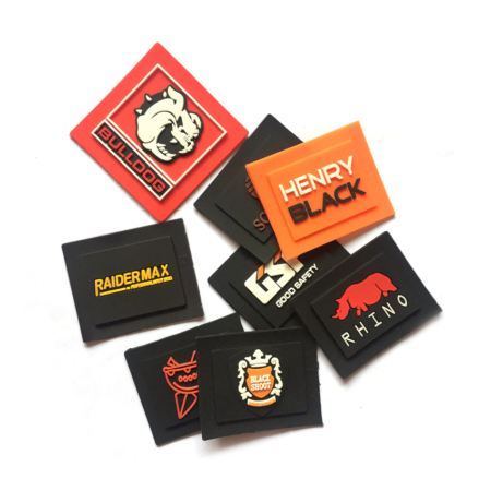 wholesale custom logo pvc rubber logo labels for clothing ...