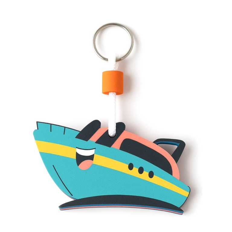 full-color printed EVA floating keychain for yacht clubs ...