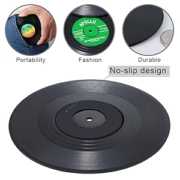 Retro Vinyl Record Coasters | Custom Logo Drink Coasters | Wholesale