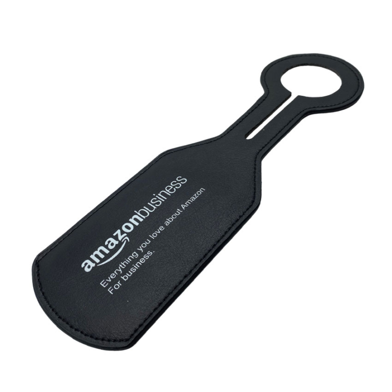 Leather Long Strip Luggage Tag | Custom Logo | Promotional Gifts