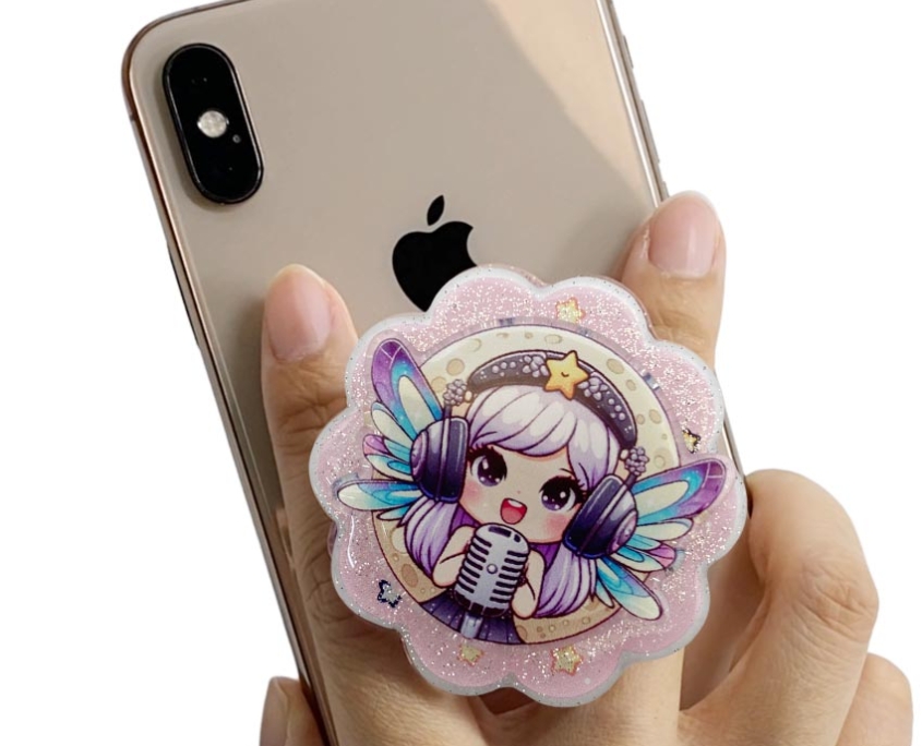 Custom Acrylic Spinner Cell Phone Grip Stand Holders | Mobile Accessory