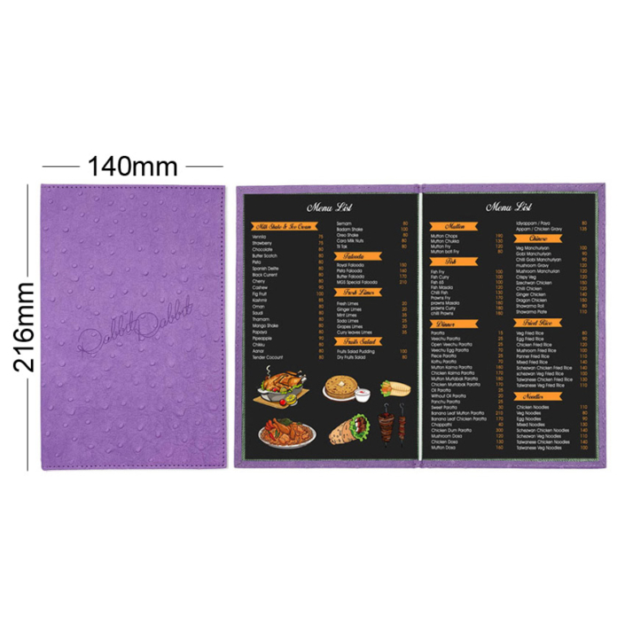 Custom Leather Menu Covers | Leather Wine List Holder and more