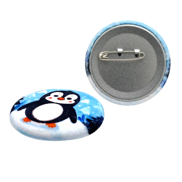 Custom Fidget Toy Squishy Minky Buttons | Logo 58mm Button Badge Bulk