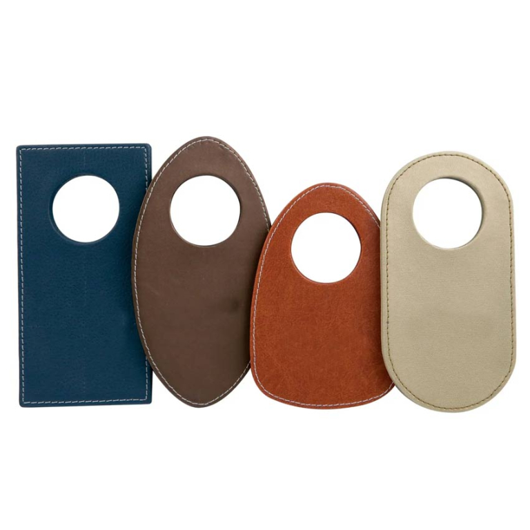 Custom Logo Leather Do Not Disturb Door Signs | Door Knob Tags