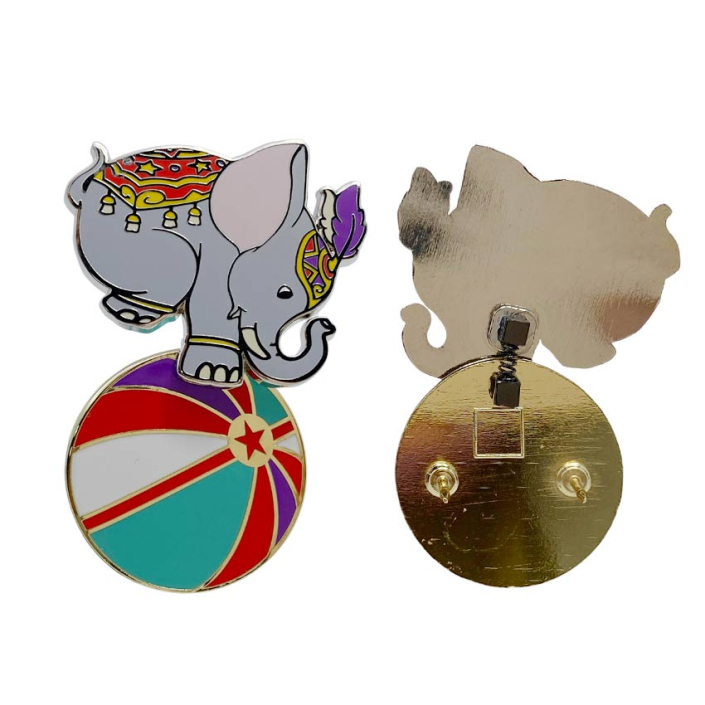 Novelty Interactive Lapel Pins | Sliding, Hinged, Bobble Pins etc.