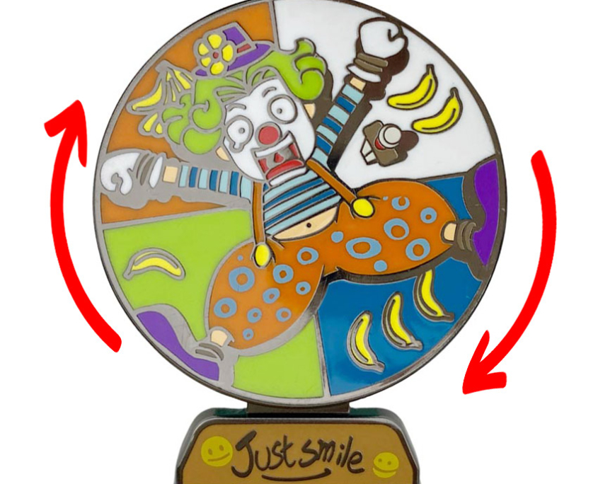 Interactive Enamel Lapel Pins | Custom Moving & Spinning Designs